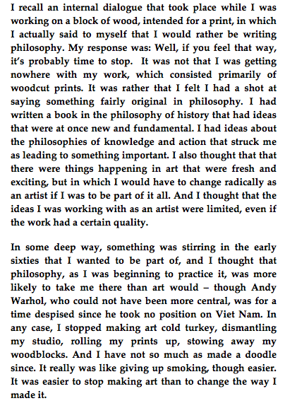 arthur danto dead | Desperado Philosophy